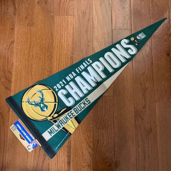 NBA | Accessories | New Milwaukee Bucks 22 Nba Champions Pennant | Poshmark
